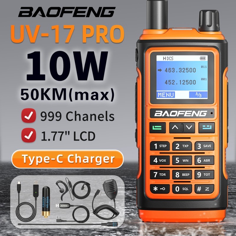 Baofeng UV-17: radio bidirezionale portatile a 128 canali